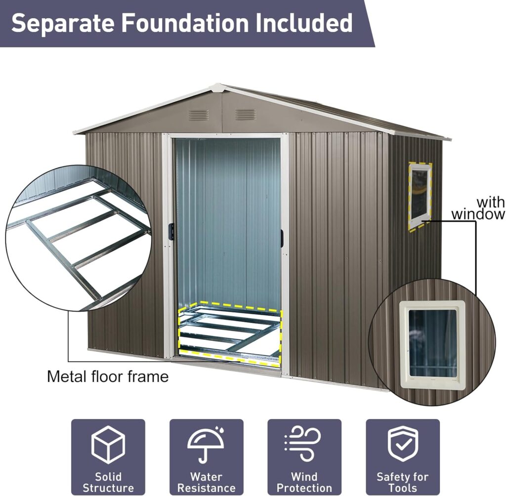 6x8ft Outdoor Storage Shed Review