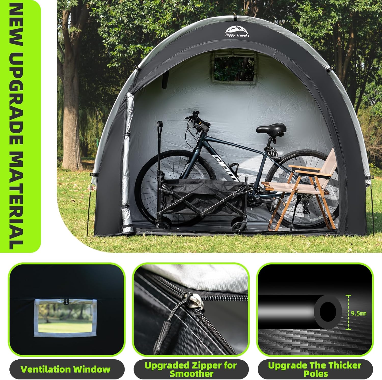 Happy Travel Bike Storage Tent Shed Review